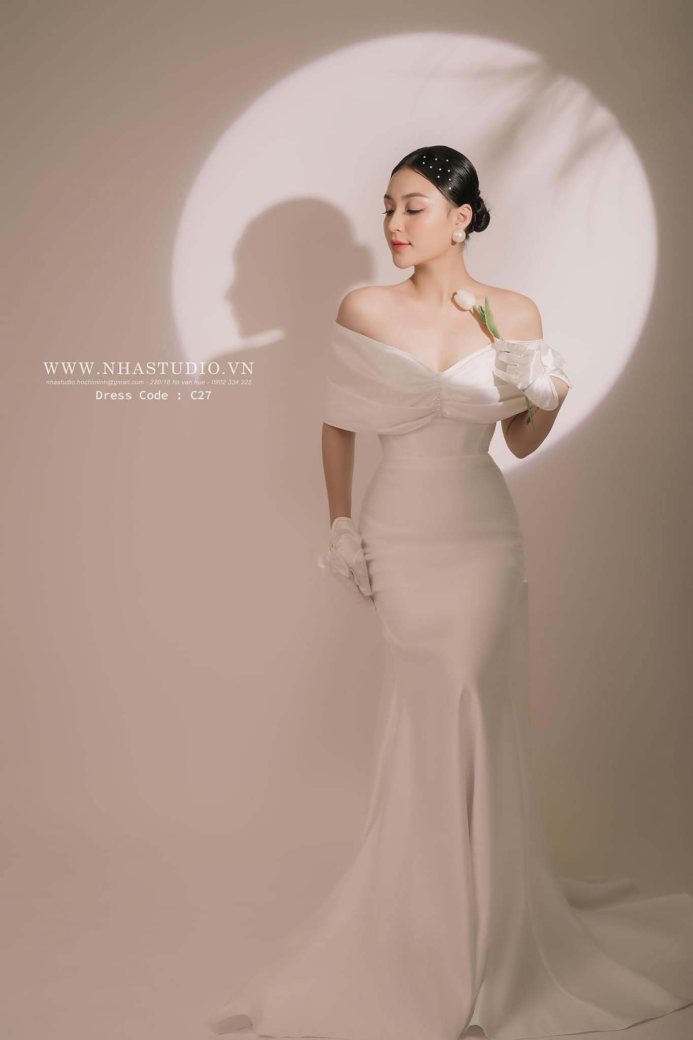 Váy Đuôi Cá Trễ Vai - C27 | Nhà Studio